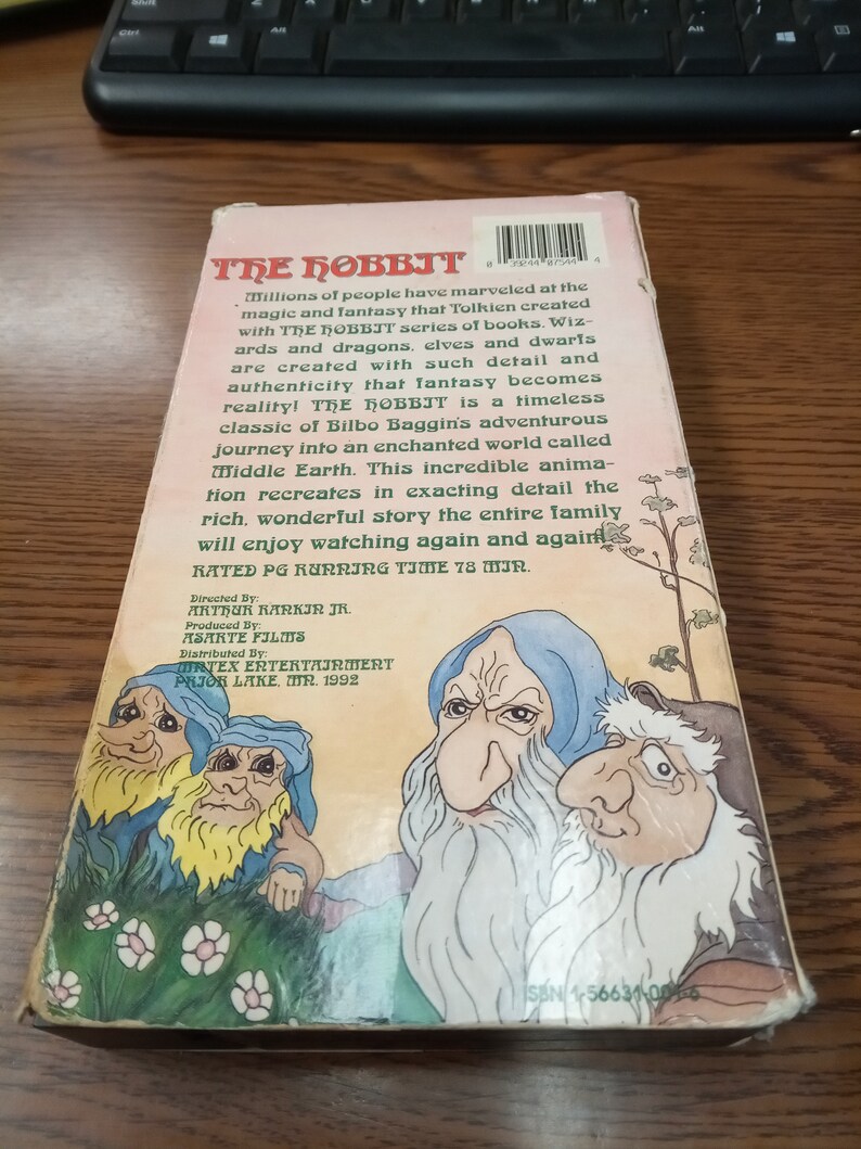 J.R.R. Tolkien's the Hobbit VHS Tape - Etsy
