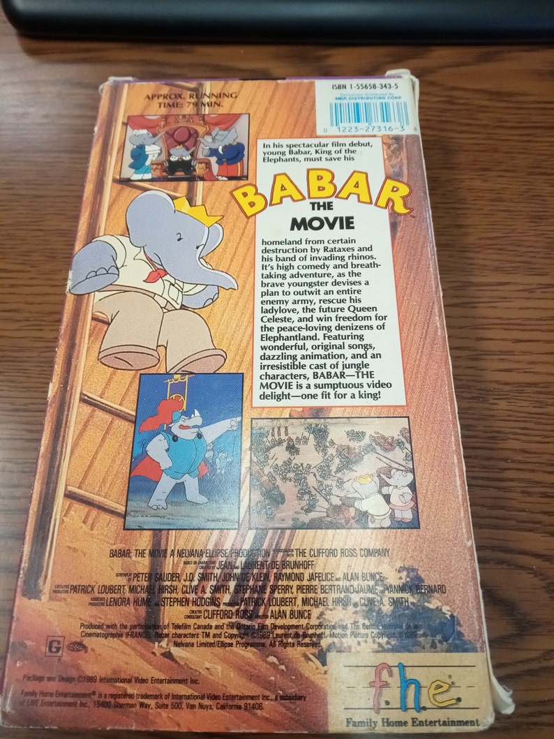 Babar the Movie VHS Tape - Etsy