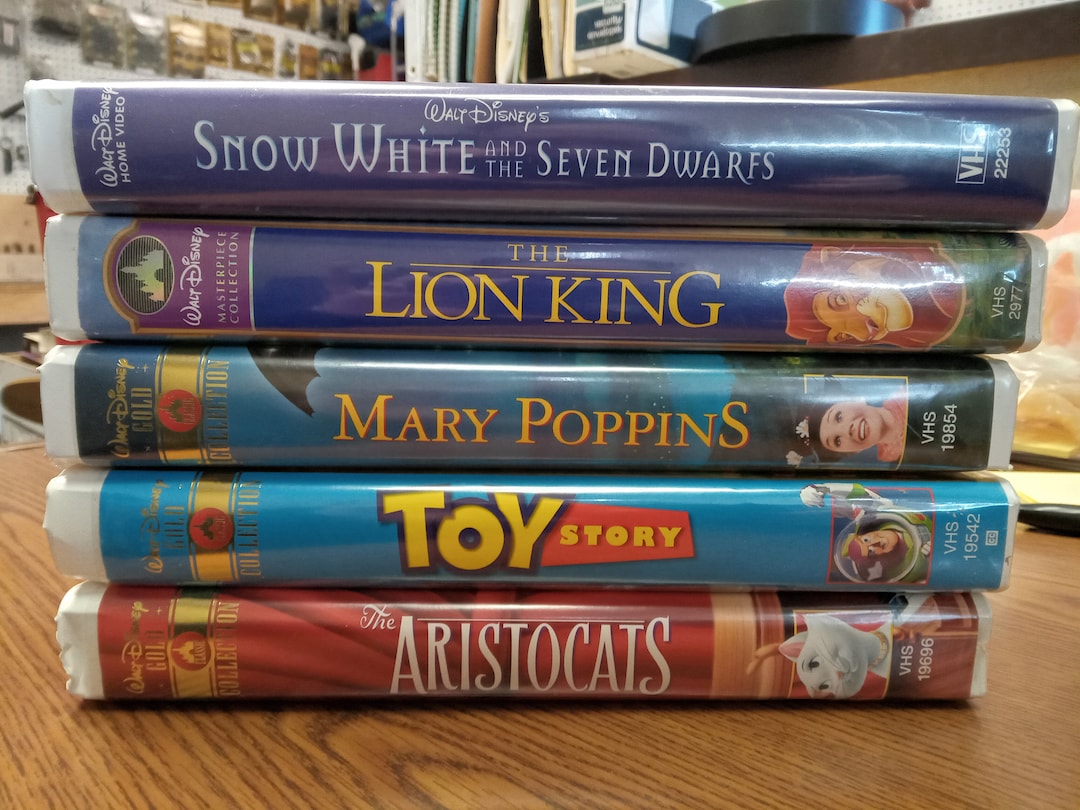 Vintage Disney VHS Tapes Set of 5 - Etsy