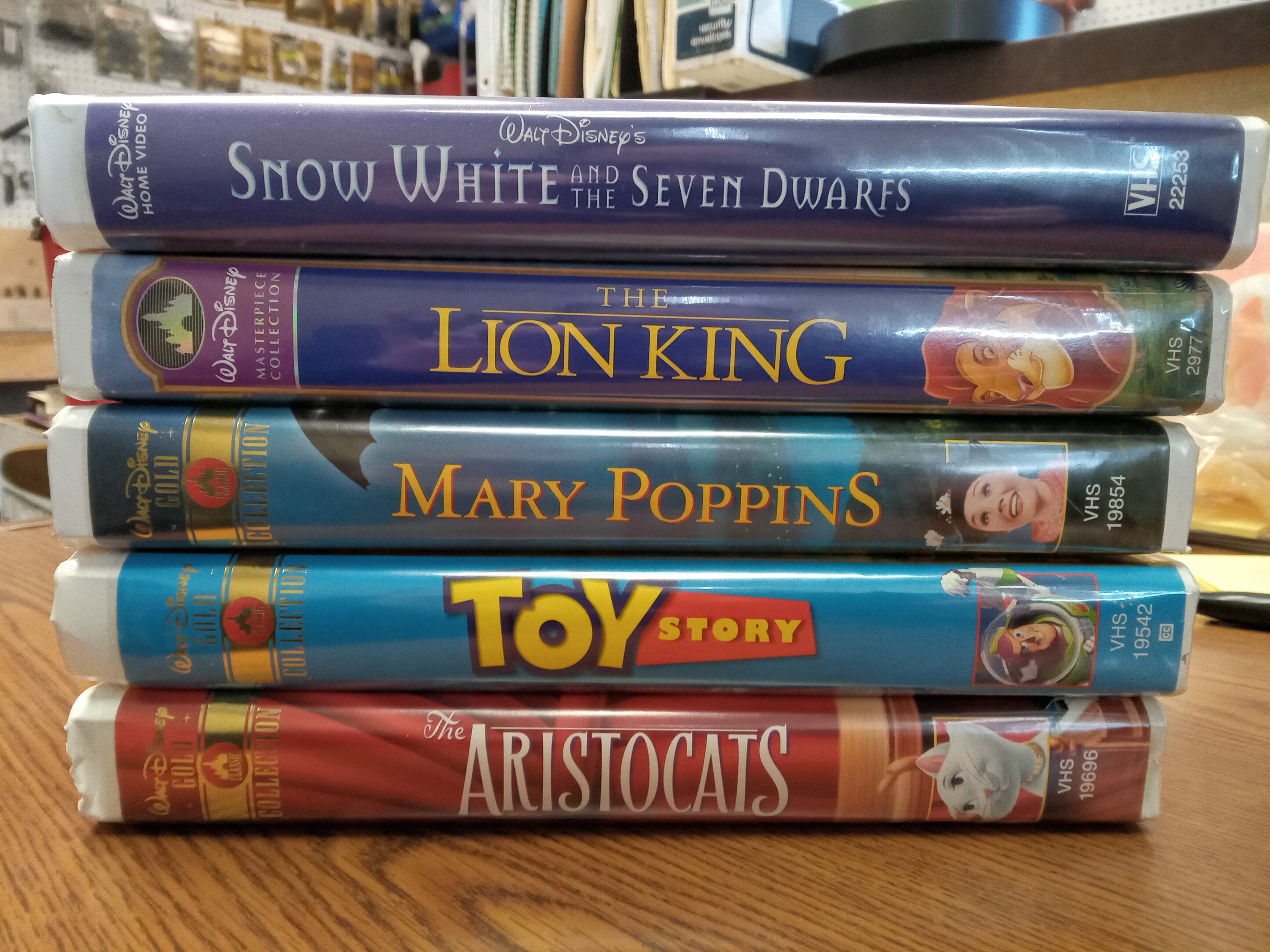 Vintage Disney VHS Tapes Set of 5 - Etsy