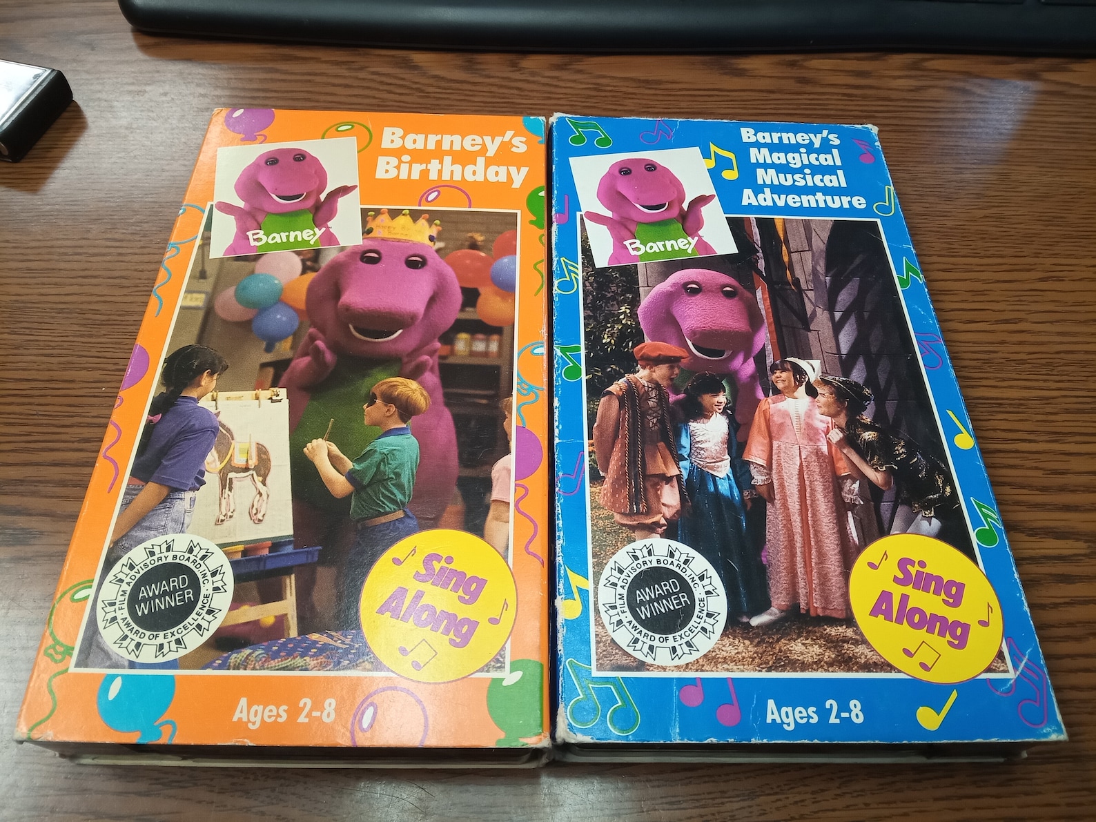 Barney VHS Tapes - Set of Two, Barney's Magical Musical Adventure, and ...