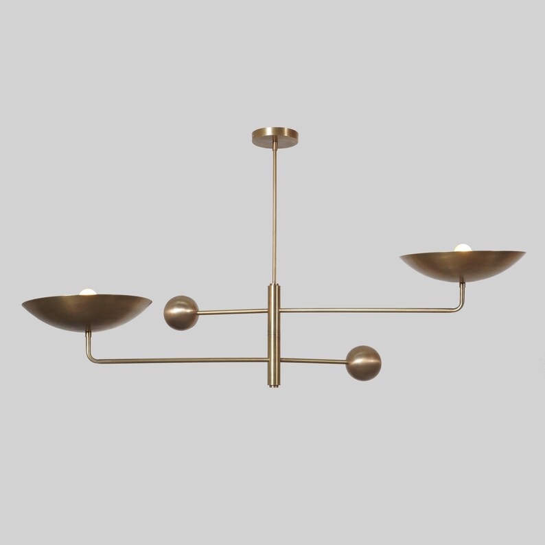 Stilnovo Style Double Curved Shade Sputnik Ceiling Pendant Light ...