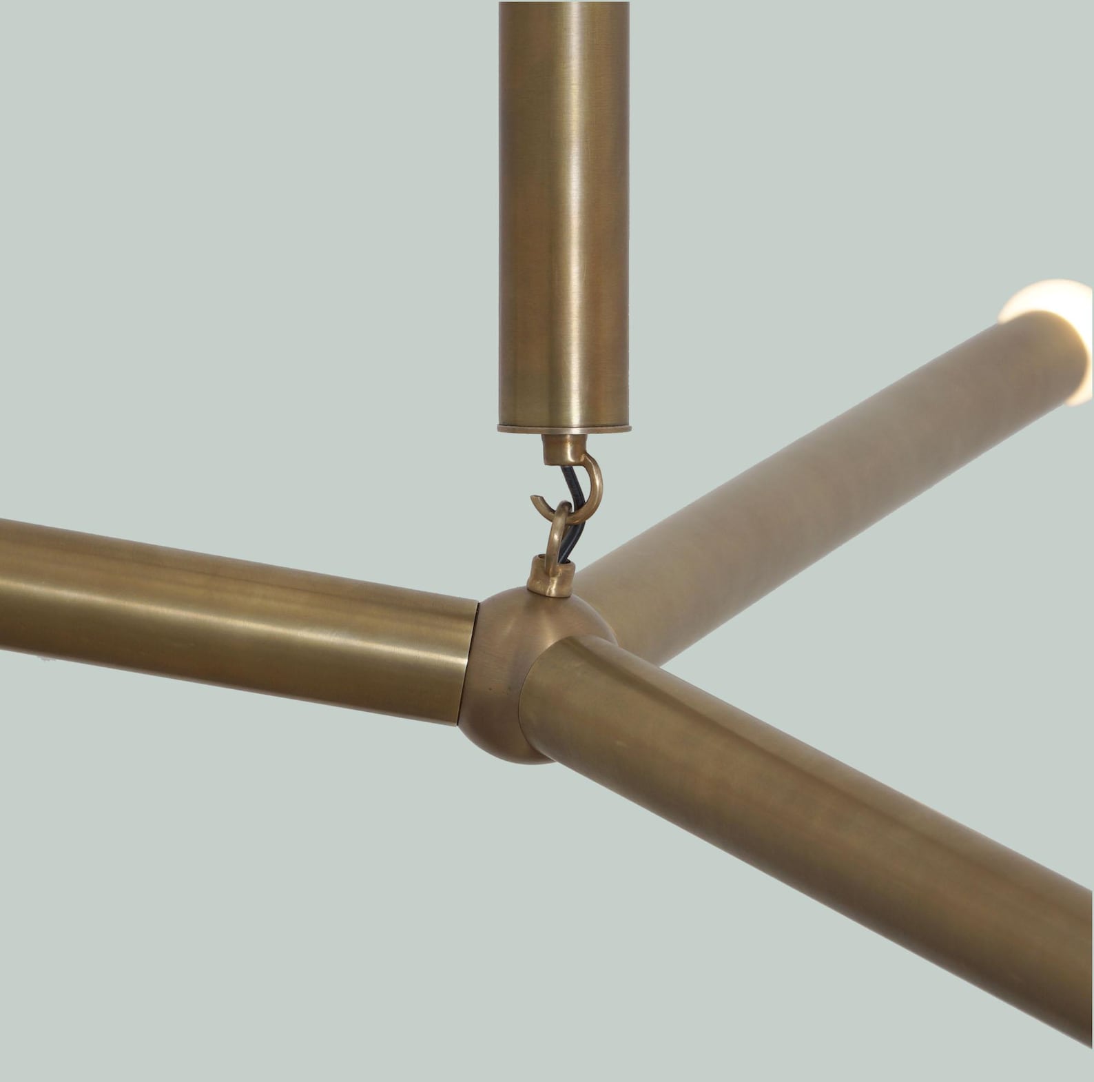 Handmade Three Arm Lights Sputnik Hanging Pendant Ceiling Chandelier ...
