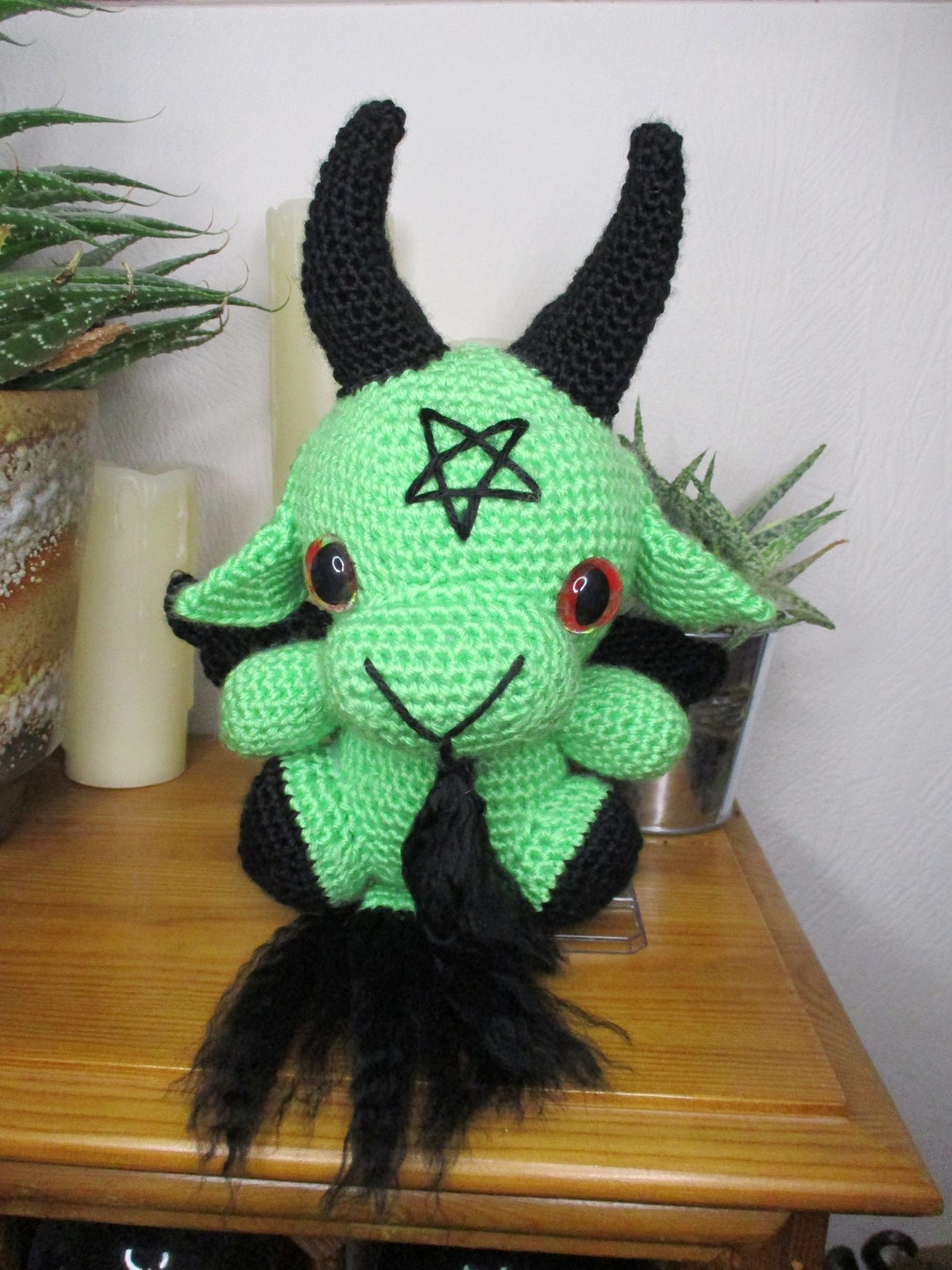 Baphomet Green and Black - Etsy