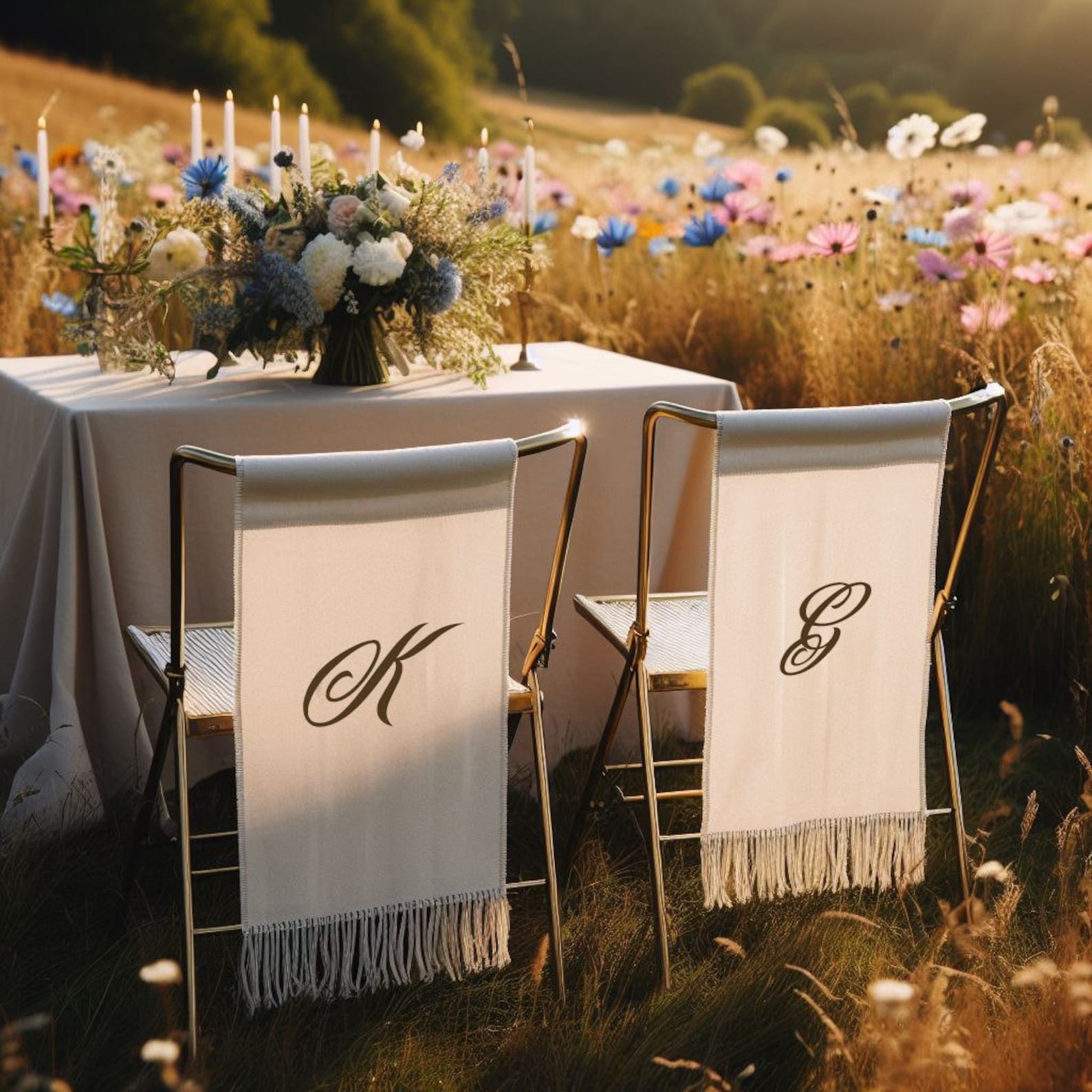 Wedding Bride and Groom Chair Sign, Bride Groom Chair Sign, Newlyweds ...