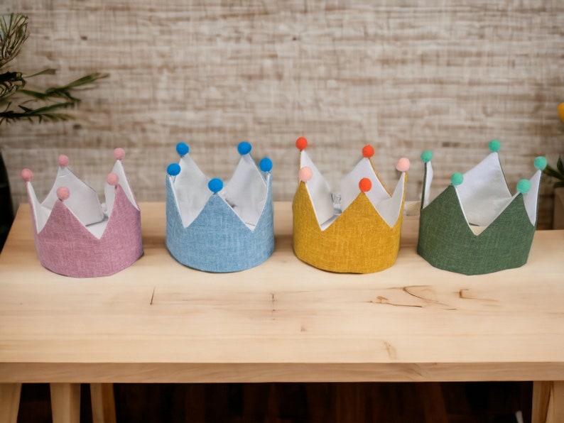 Hand Embroidered Crown for Children Birthdays, Birthday Crowns ...
