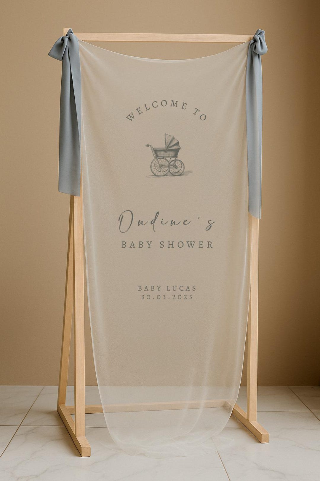 Custom Baby Shower Sign, Fabric Baby Shower Sign, Hello Baby Sign, Baby ...