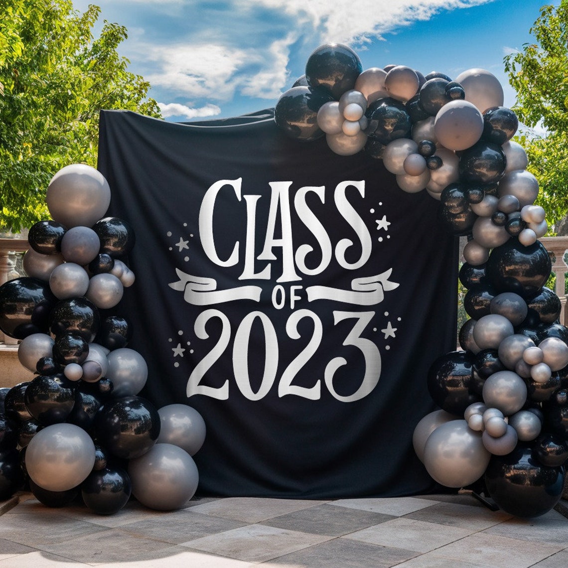 Graduation Backdrop 2024, Graduation Party Decorations, Class of 2024 ...