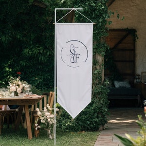 Wedding Fabric Welcome Sign, Custom Pennant, Personalized Welcome Wall ...