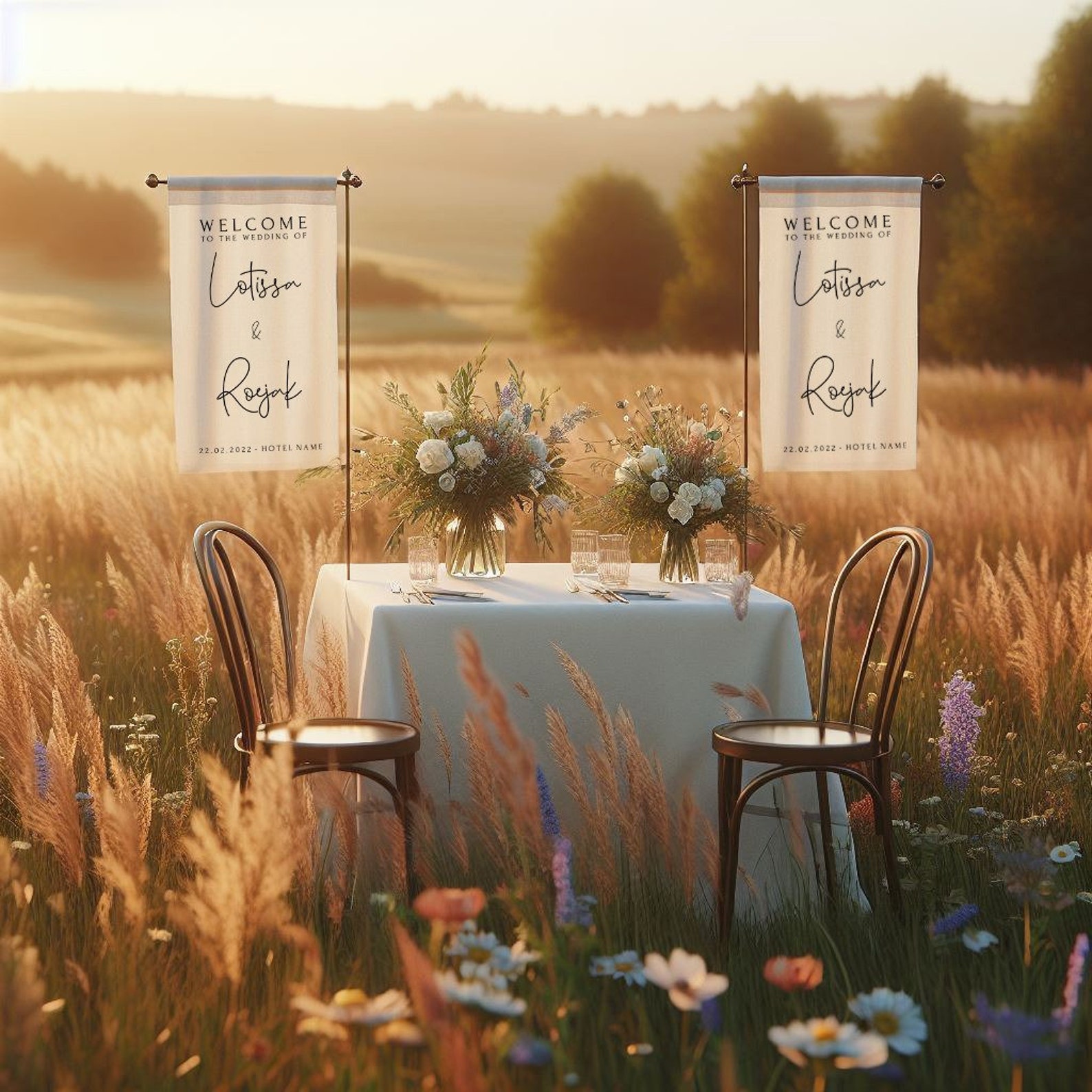 Wedding Fabric Welcome Sign, Modern Wedding Welcome Sign, Fabric Sign ...