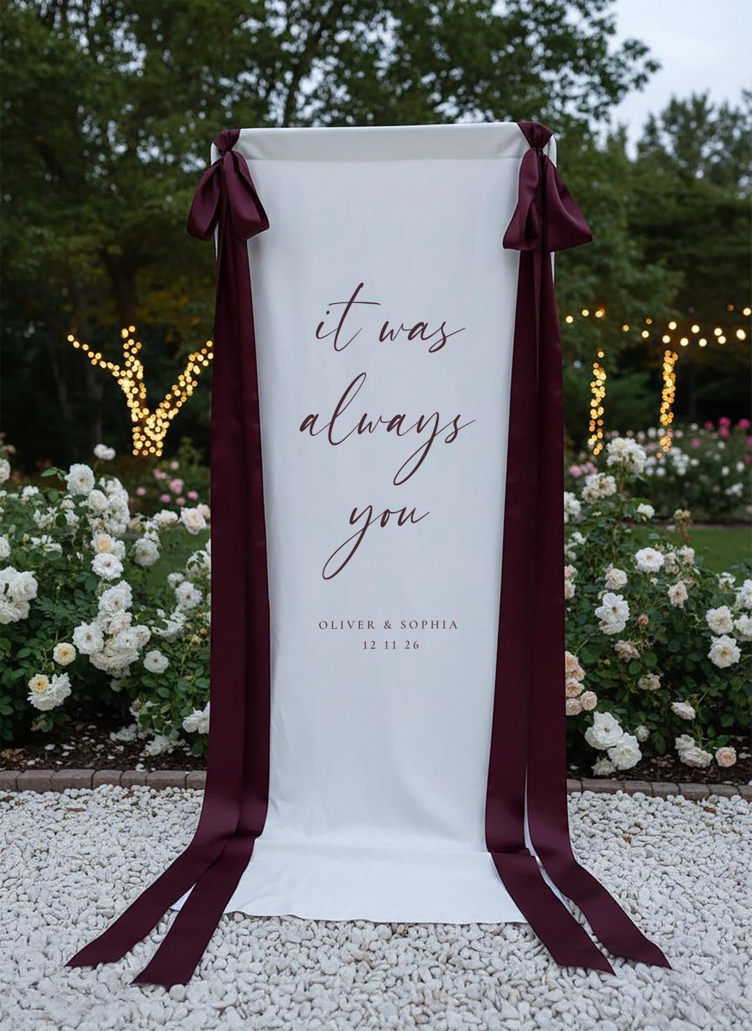 Fabric Wedding Welcome Sign, Modern Wedding Welcome Sign, Fabric Linen ...