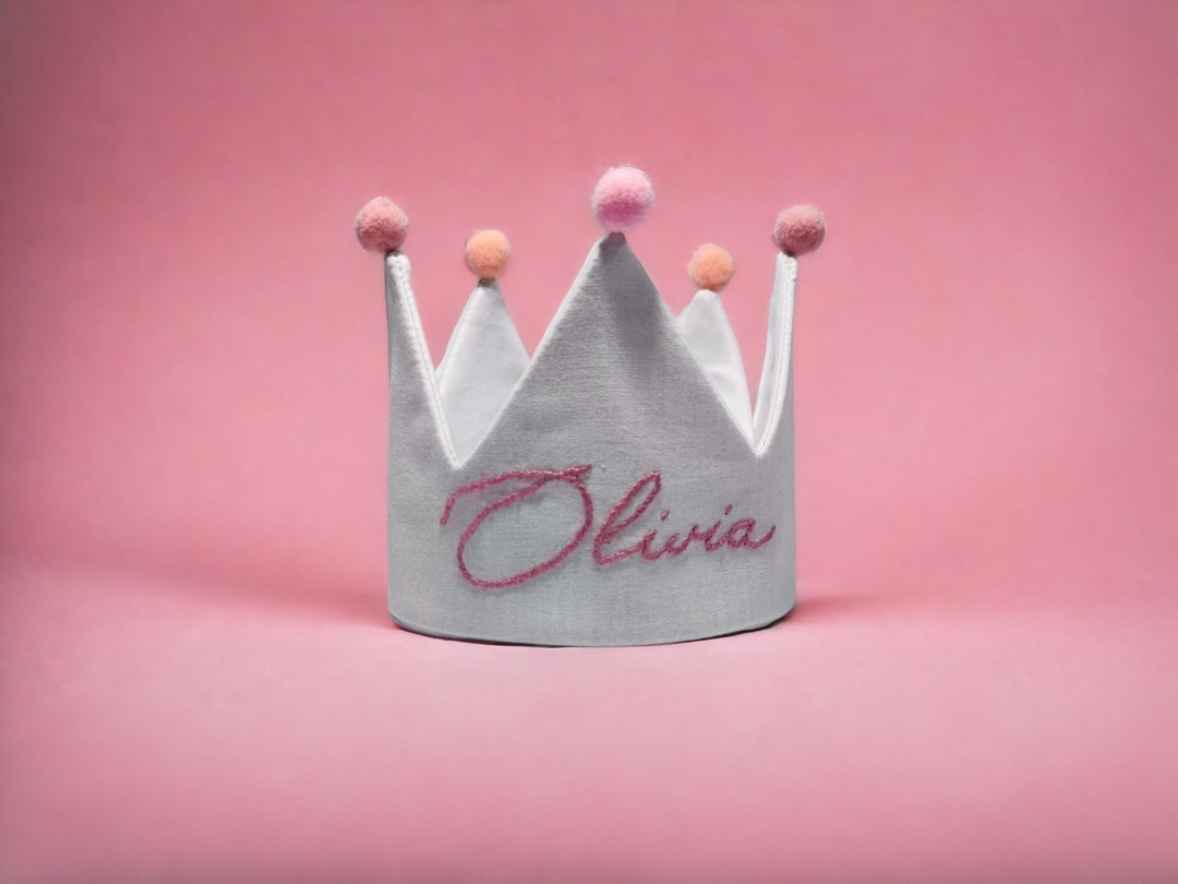 Hand Embroidered Crown for Children Birthdays, Birthday Crowns ...
