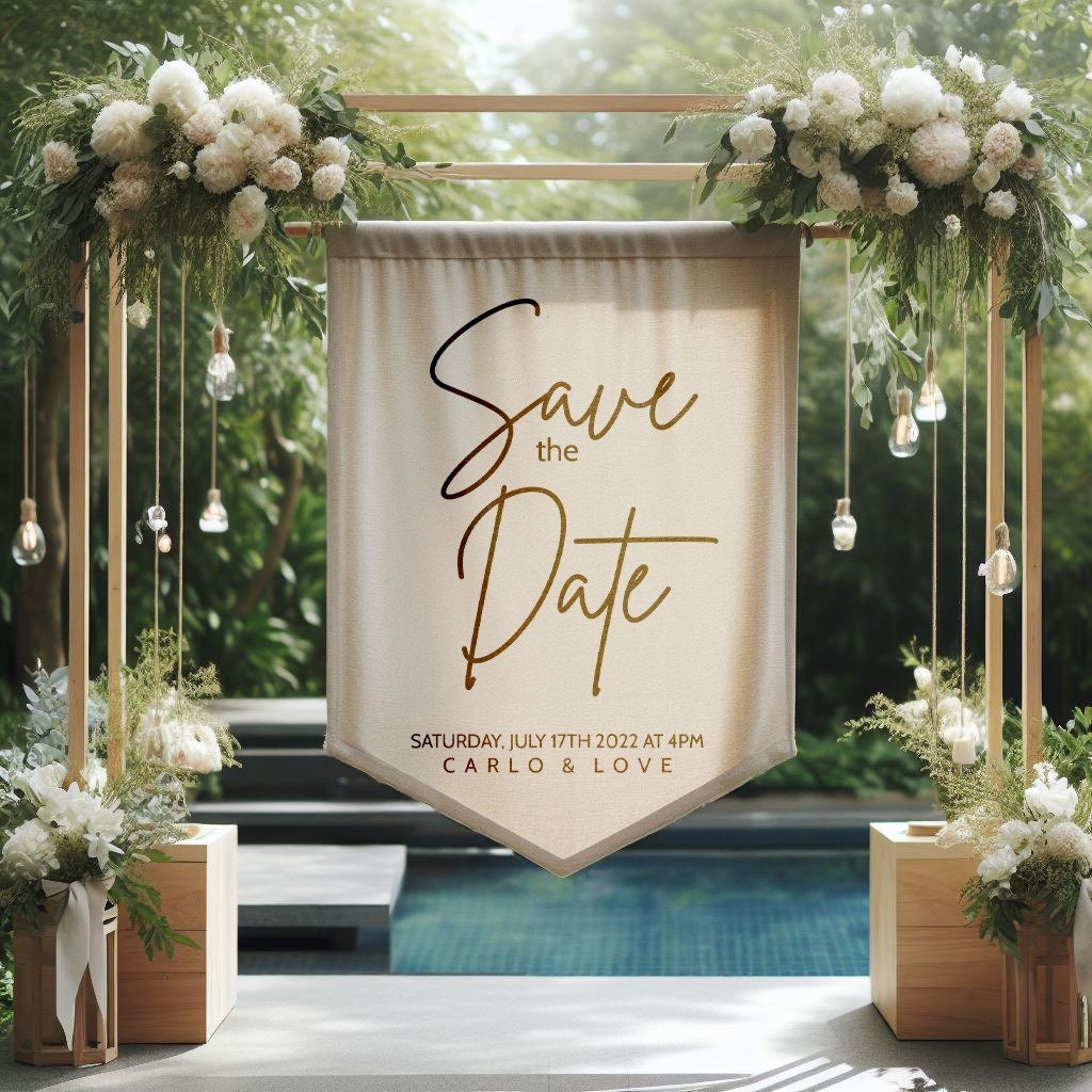 Wedding Fabric Welcome Sign, Modern Wedding Welcome Sign, Fabric Sign ...