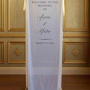 Fabric Wedding Welcome Sign, Personalised Wedding Welcome Sign, Custom ...