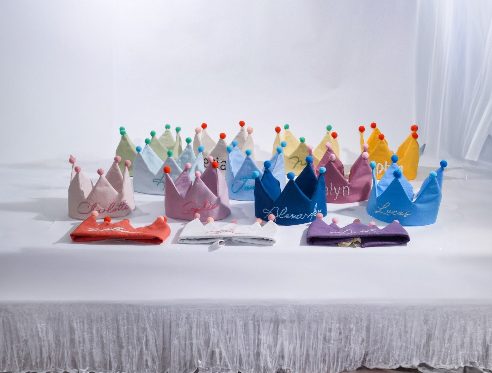 Hand Embroidered Crown for Children Birthdays, Birthday Crowns ...