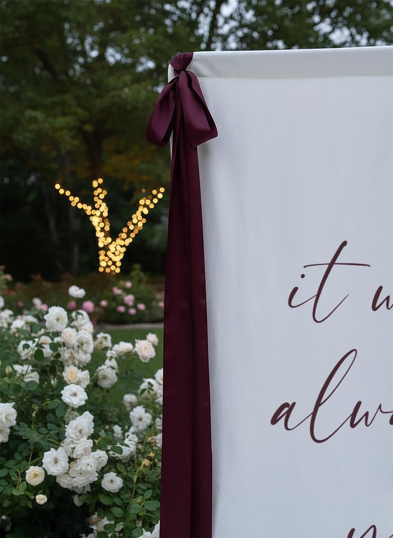 Modern Wedding Welcome Sign, Fabric Sign, Fabric Welcome Sign, Custom ...