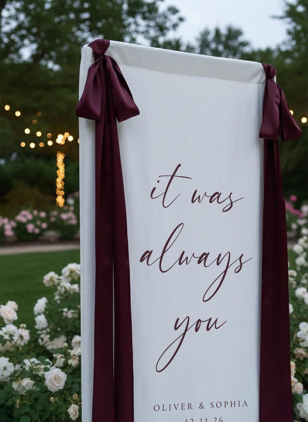 Modern Wedding Welcome Sign, Fabric Sign, Fabric Welcome Sign, Custom ...