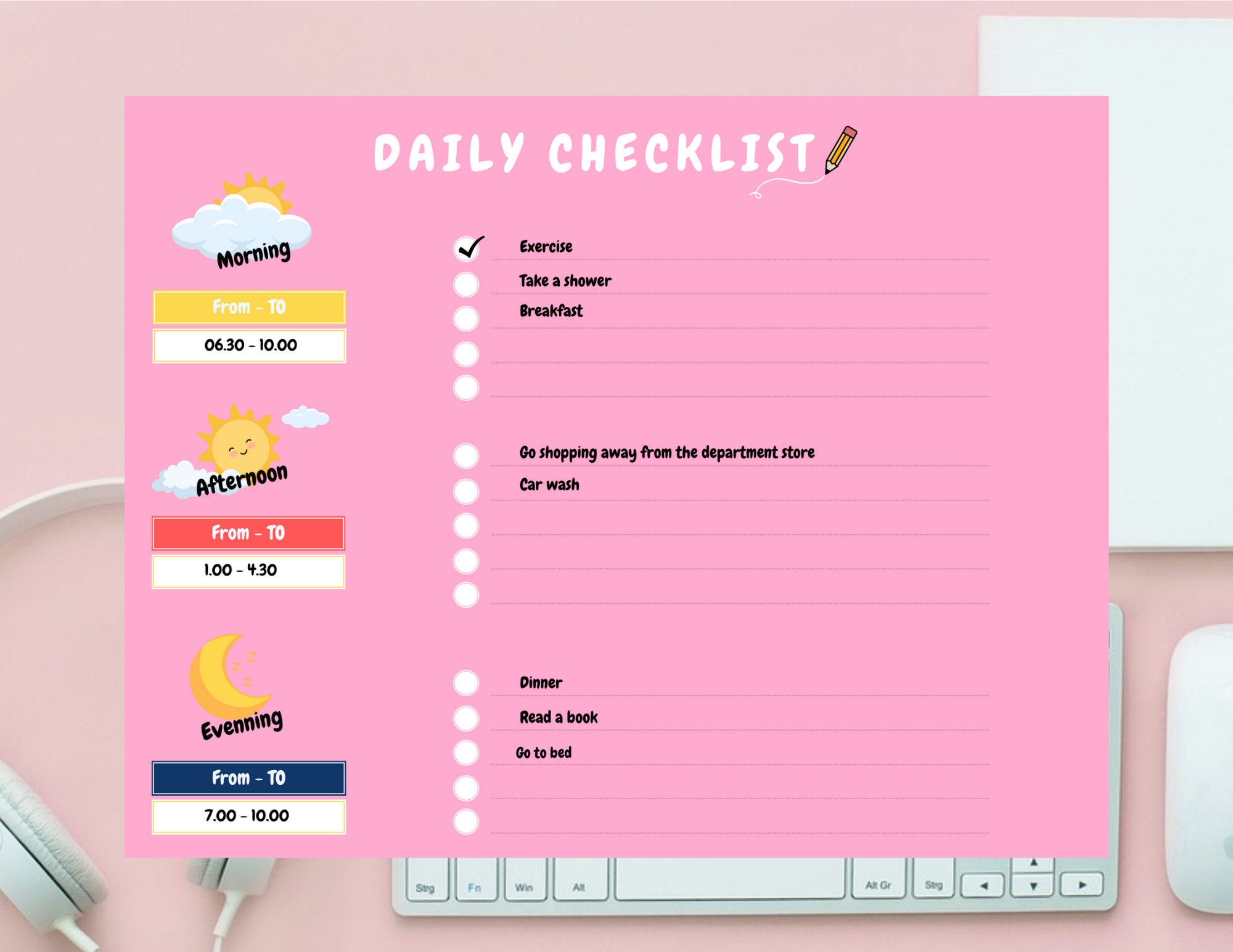 Daily Checklist - Etsy