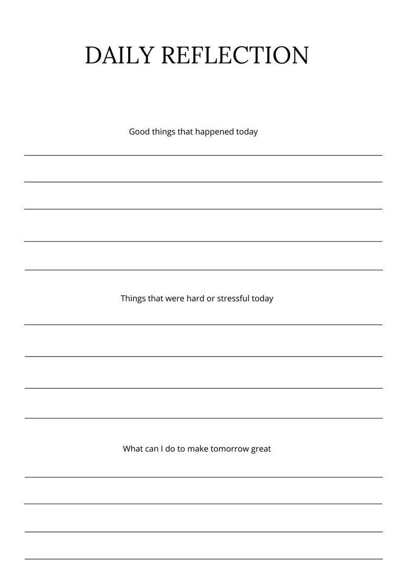 Self-love Printable Mood Tracker Yearly, Monthly, and Daily Logs Mental ...