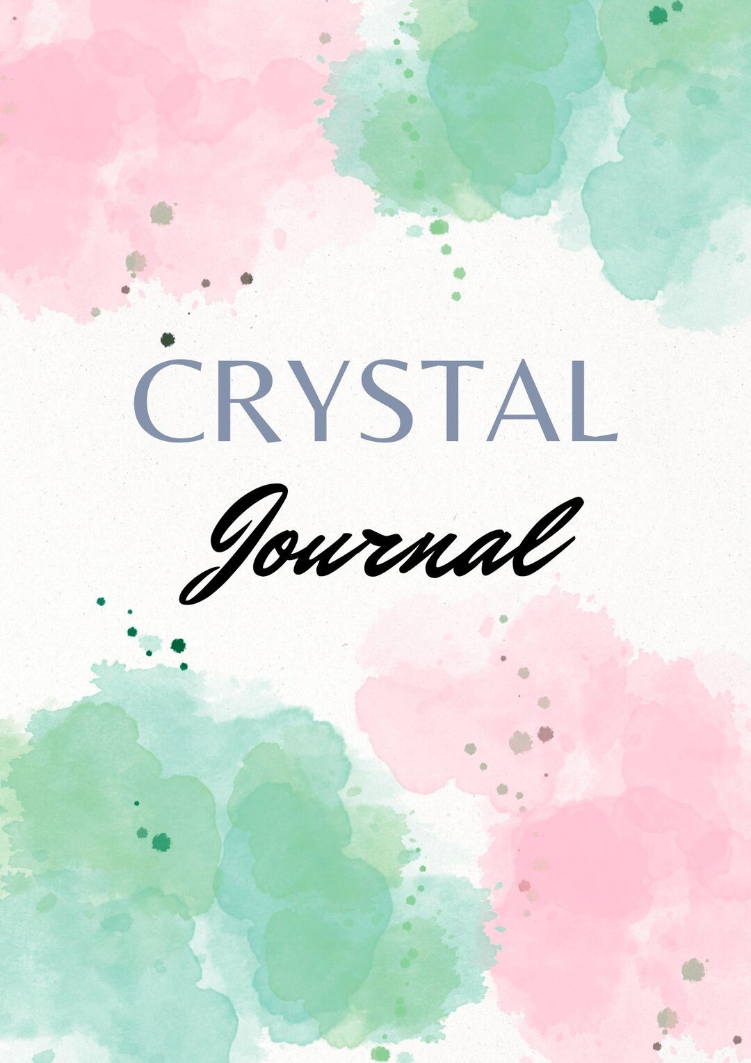 Digital Crystal Journal Guide | Printable Crystal Workbook PDF ...