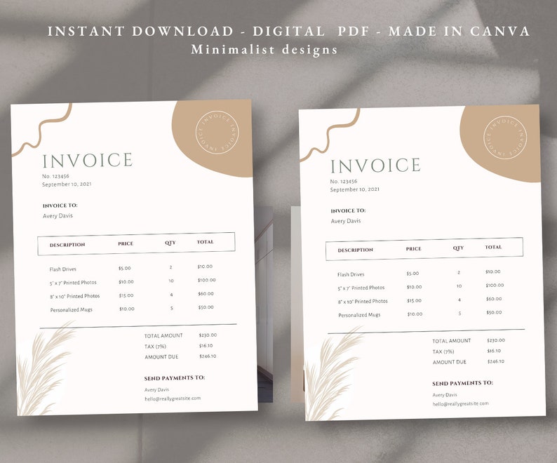 Invoice Template | Modern and Professional Invoice | Business Invoice ...