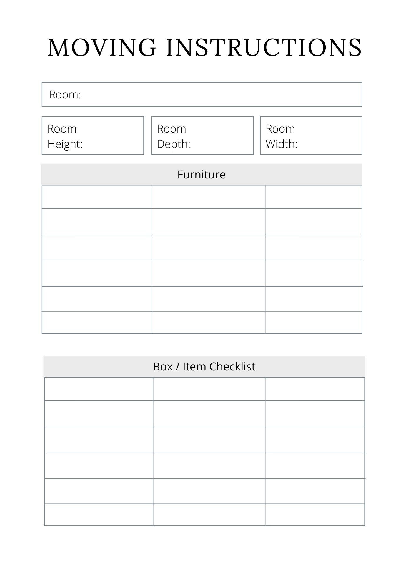 Relocation Planner and Moving Guide With Checklist | Editable Canva ...