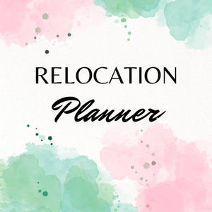 Relocation Planner and Moving Guide With Checklist | Editable Canva ...