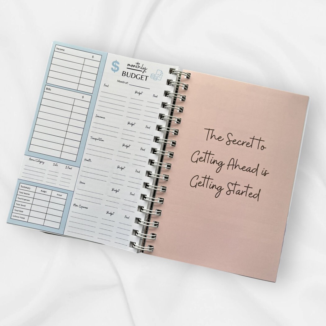 12-month Spiralbound Daily Planner - Monthly Overview/routine/weekly ...