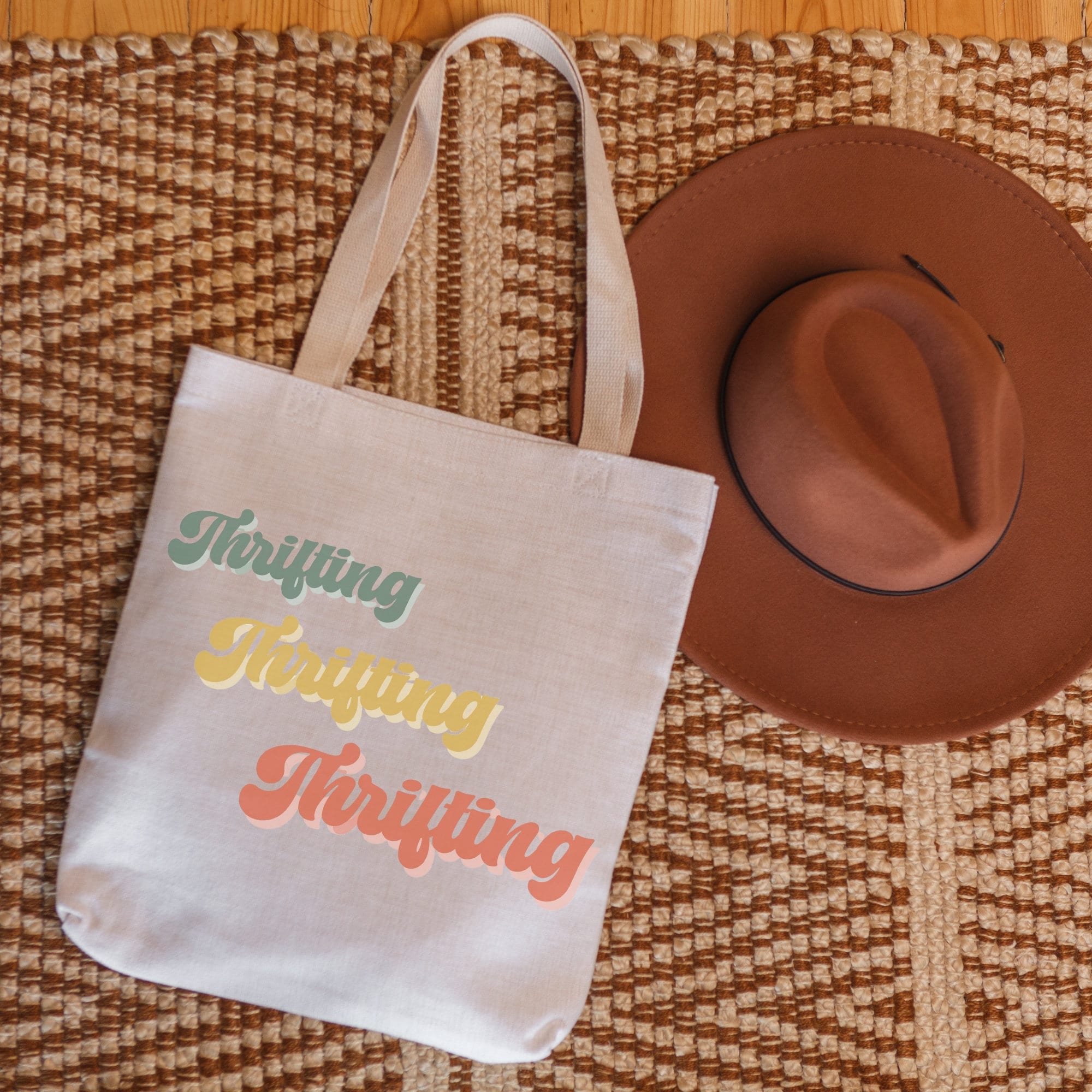 Thrifting, Canvas Tote Bag, Thrift Haul Bag, Sustainability Tote Bags ...