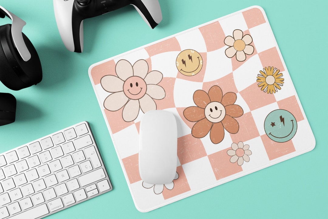 Mouse Pad Rectangular Hippy Aesthetic Girly Desk Trendy - Etsy