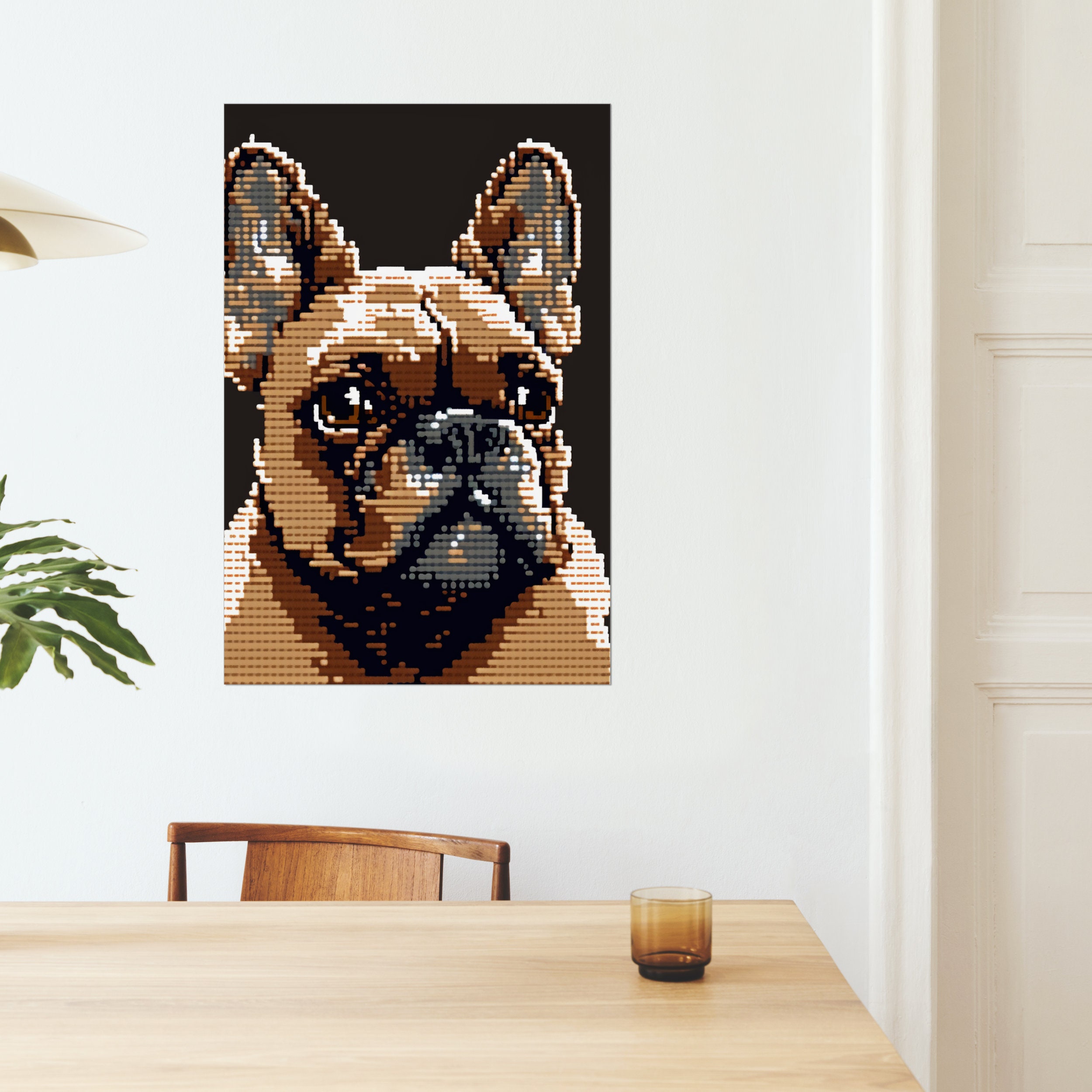 French Bulldog Pixel Art Print - Etsy UK
