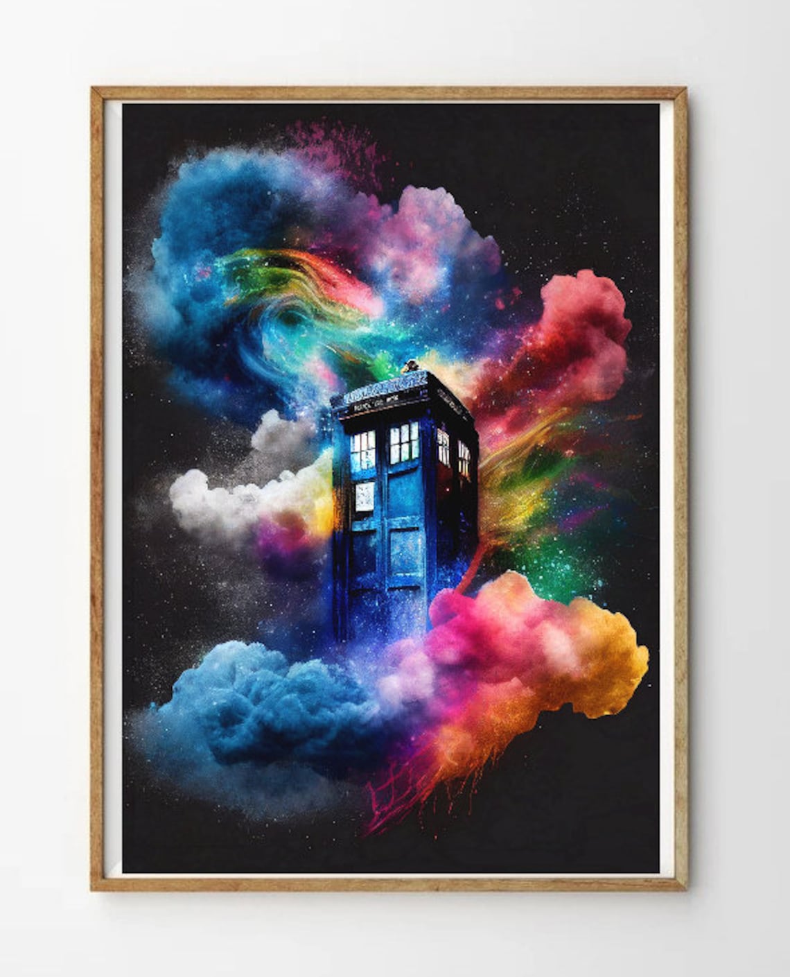 Doctor Who Poster Tardis Colour Explosion DIGITAL DOWNLOAD Poster Wall ...