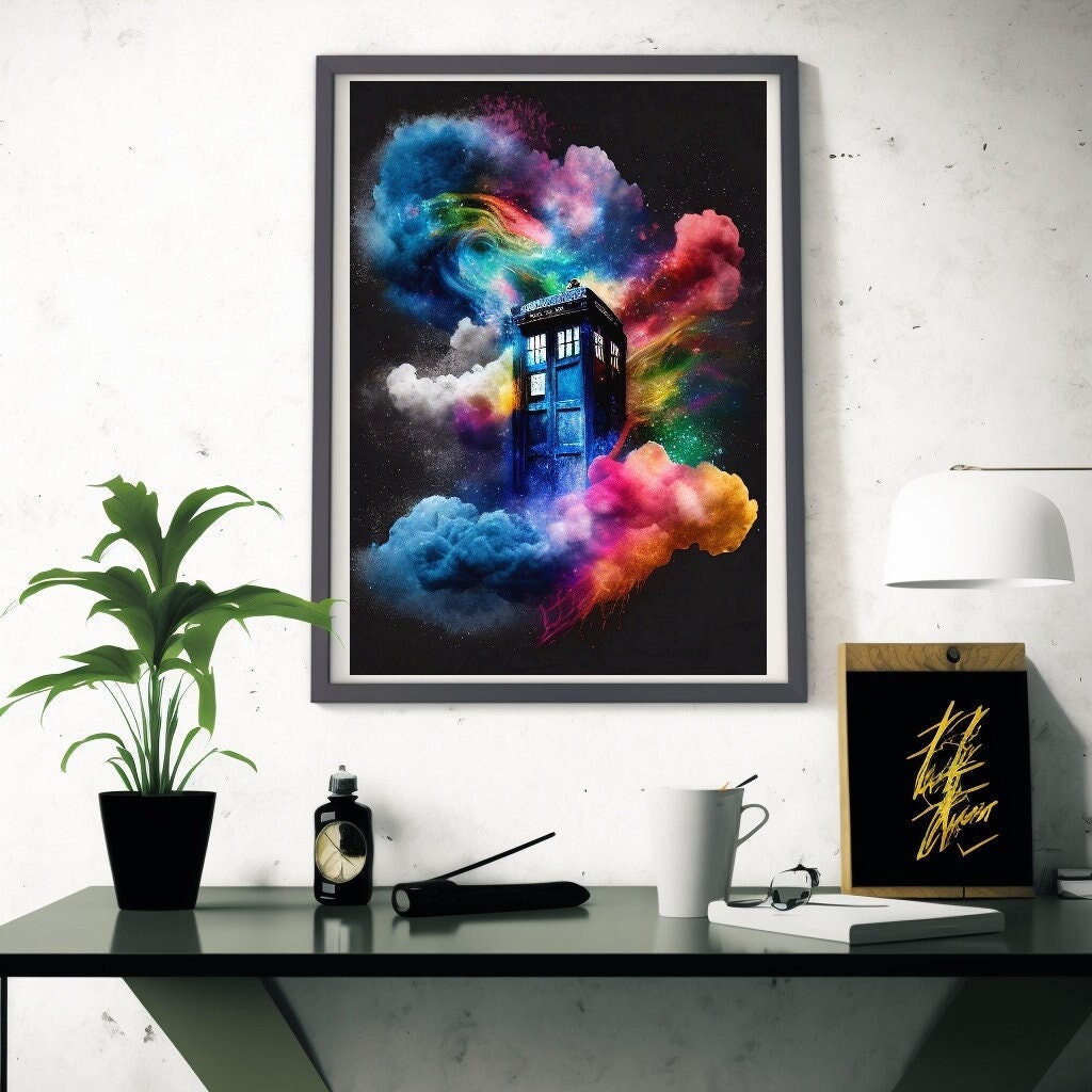 Doctor Who Poster Tardis Colour Explosion DIGITAL DOWNLOAD Poster Wall ...