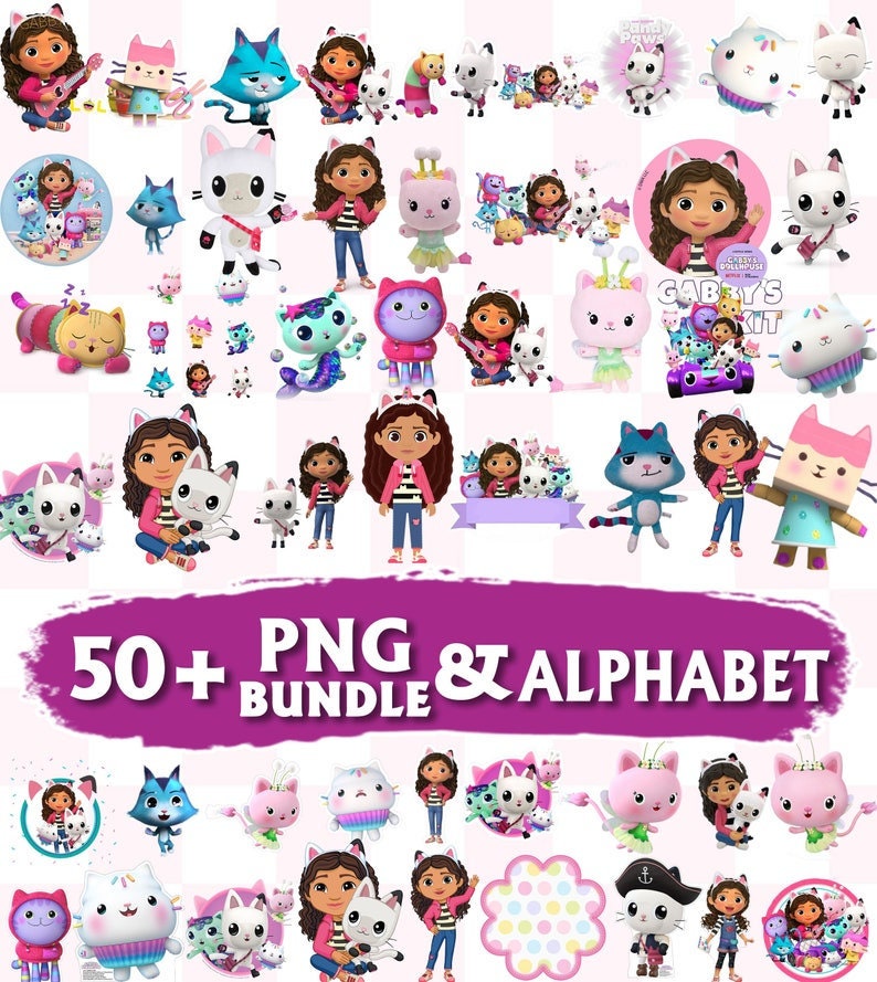 Gabbys Dollhouse Png, Gabby Bundle Svg for Cricut, Gabbys Dollhouse ...