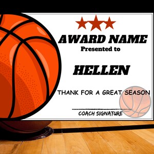 Basketball Team Party Printables / Editable Canva Template/ Basketball ...