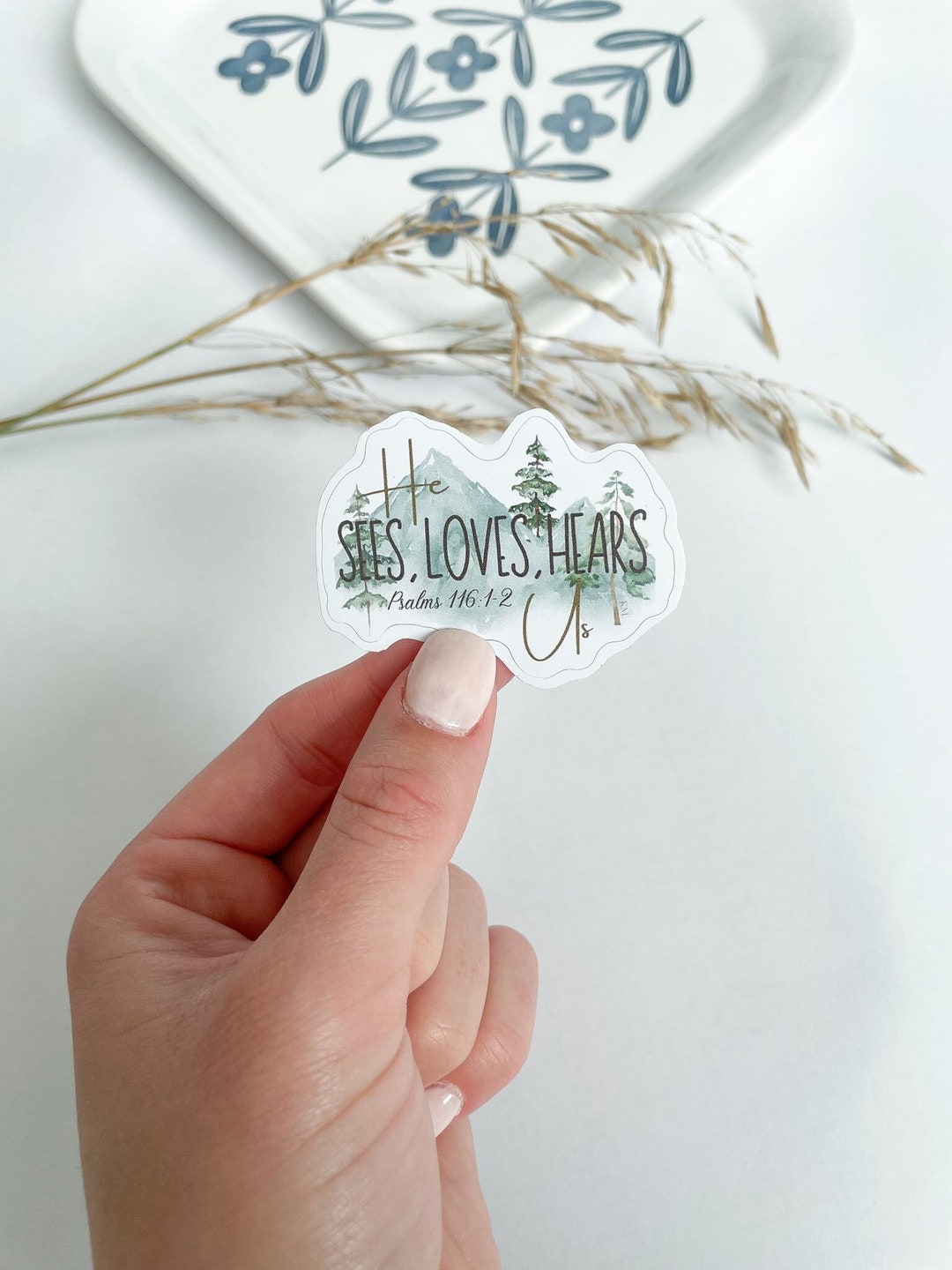 Psalms 116 Die Cut Sticker Bible Verse Sticker God Sticker Mountain ...