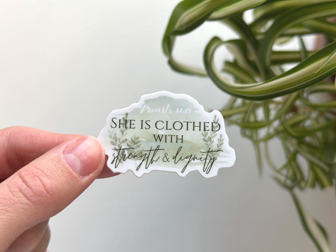 Proverbs 31 Vinyl Sticker: Christian Woman, Water Bottle, Laptop - Etsy