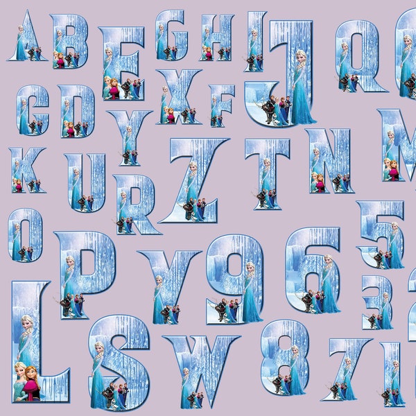Frozen Alphabet - Etsy