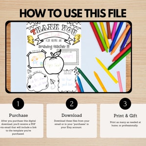 Teacher Appreciation Week Printable Teacher Appreciation Gift Thank You ...