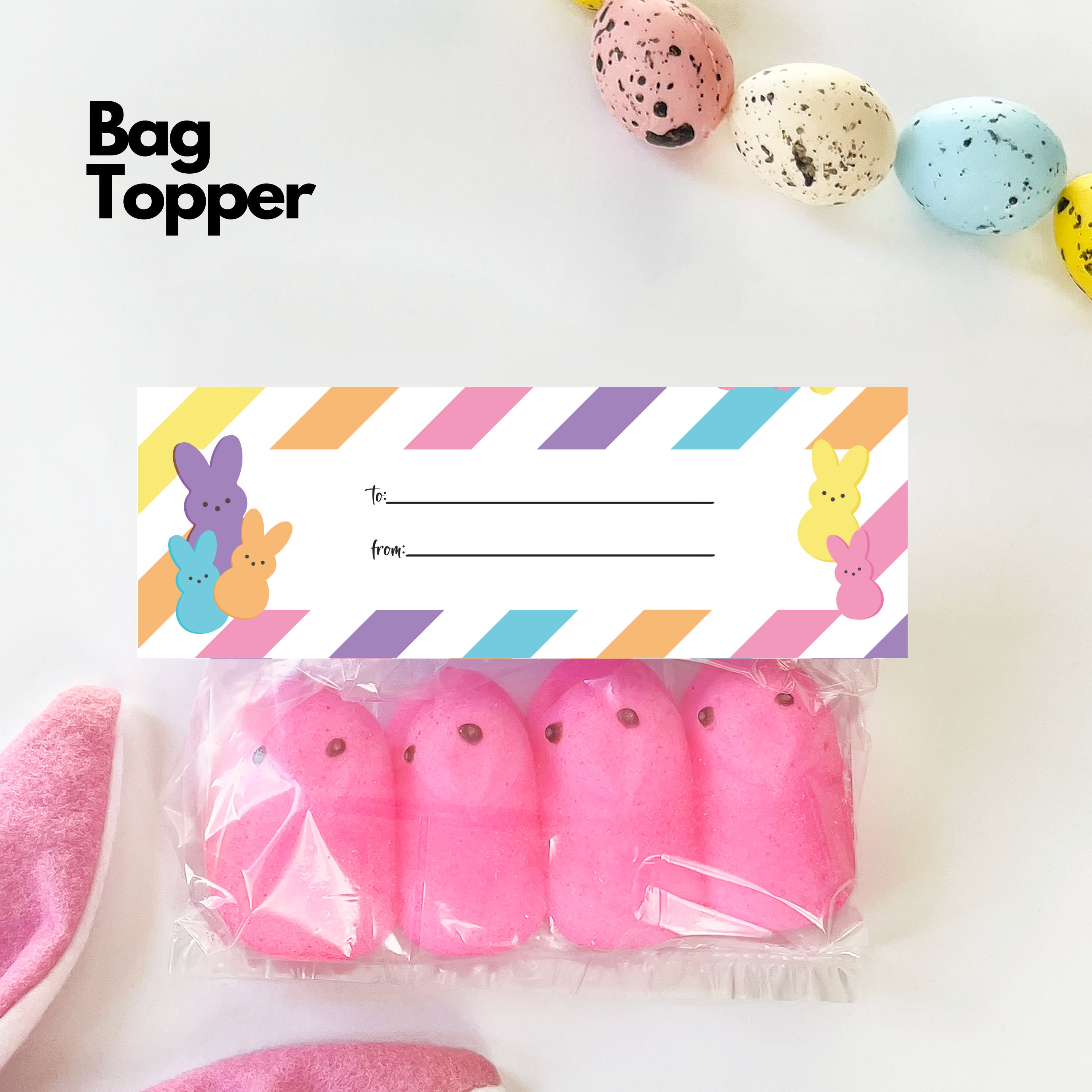 Jesus is Risen...tell Your Peeps - Easter Treat Bag Toppers | Printable ...