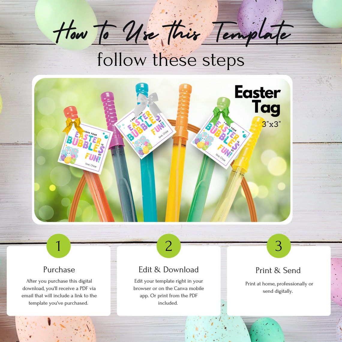 Printable Easter Bubbles Gift Tag, Hope Your Easter is Bubbles of Fun ...