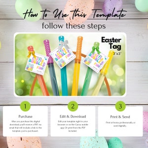Printable Easter Bubbles Gift Tag: DIY Treat Favor (digital Download ...