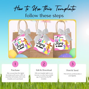 Jesus is Risen...tell Your Peeps - Easter Treat Bag Tags | Printable ...