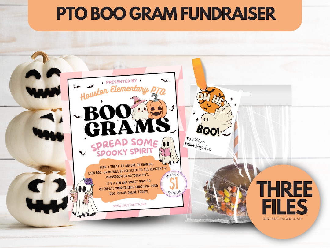 Editable Halloween Boo Gram Template, Candy Gram, School Fundraiser ...