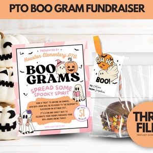 Editable Halloween Boo Gram Template, Candy Gram, School Fundraiser ...