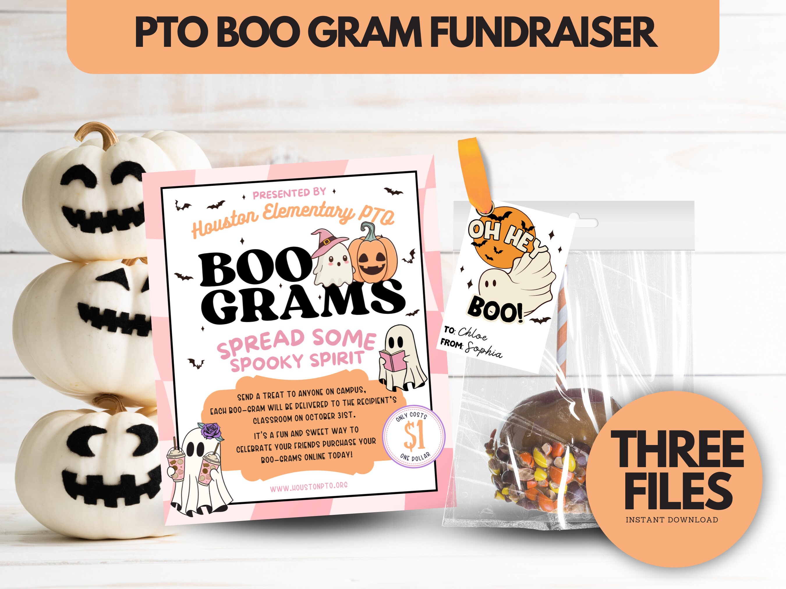 Editable Halloween Boo Gram Template, Candy Gram, School Fundraiser ...
