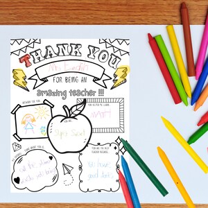Teacher Appreciation Week Printable Teacher Appreciation Gift Thank You ...