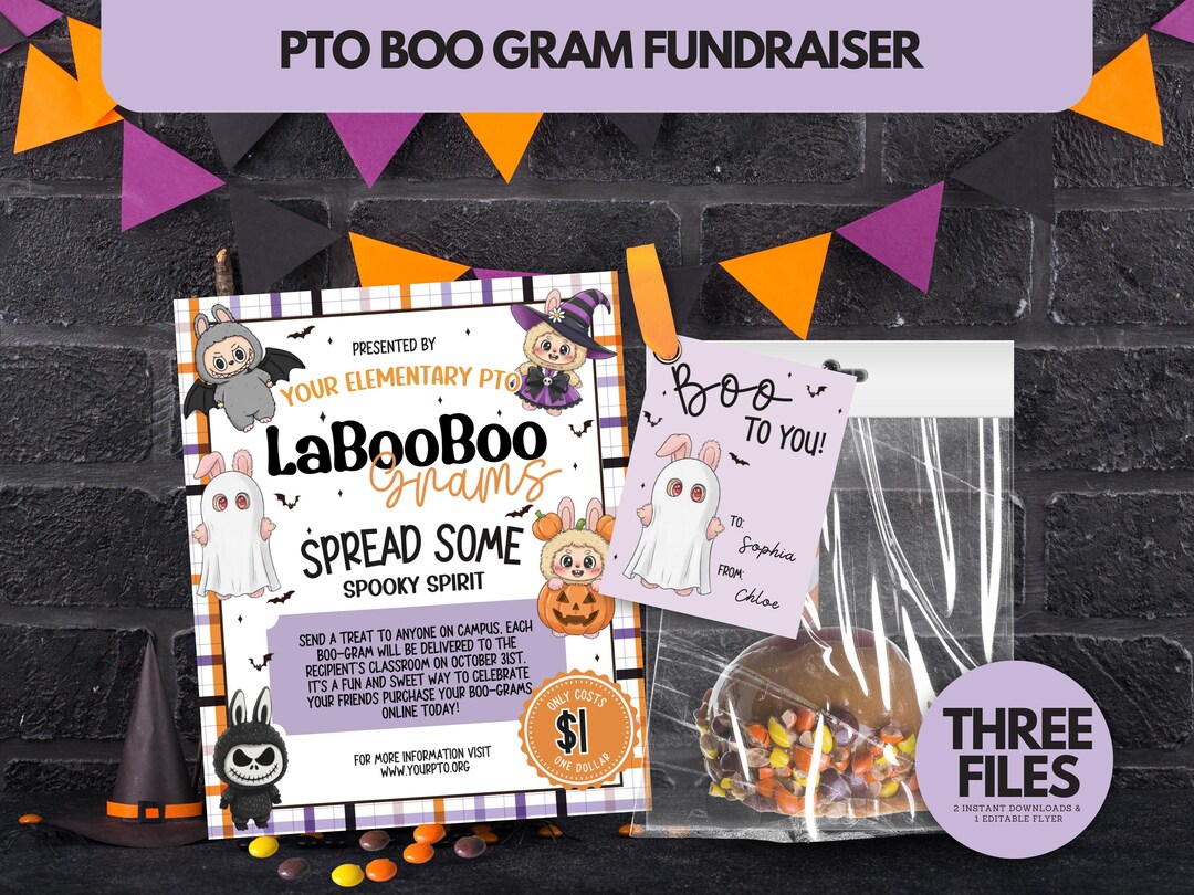 Labooboo Monster Doll Halloween Candy Boo Gram Flyer (digital Download ...