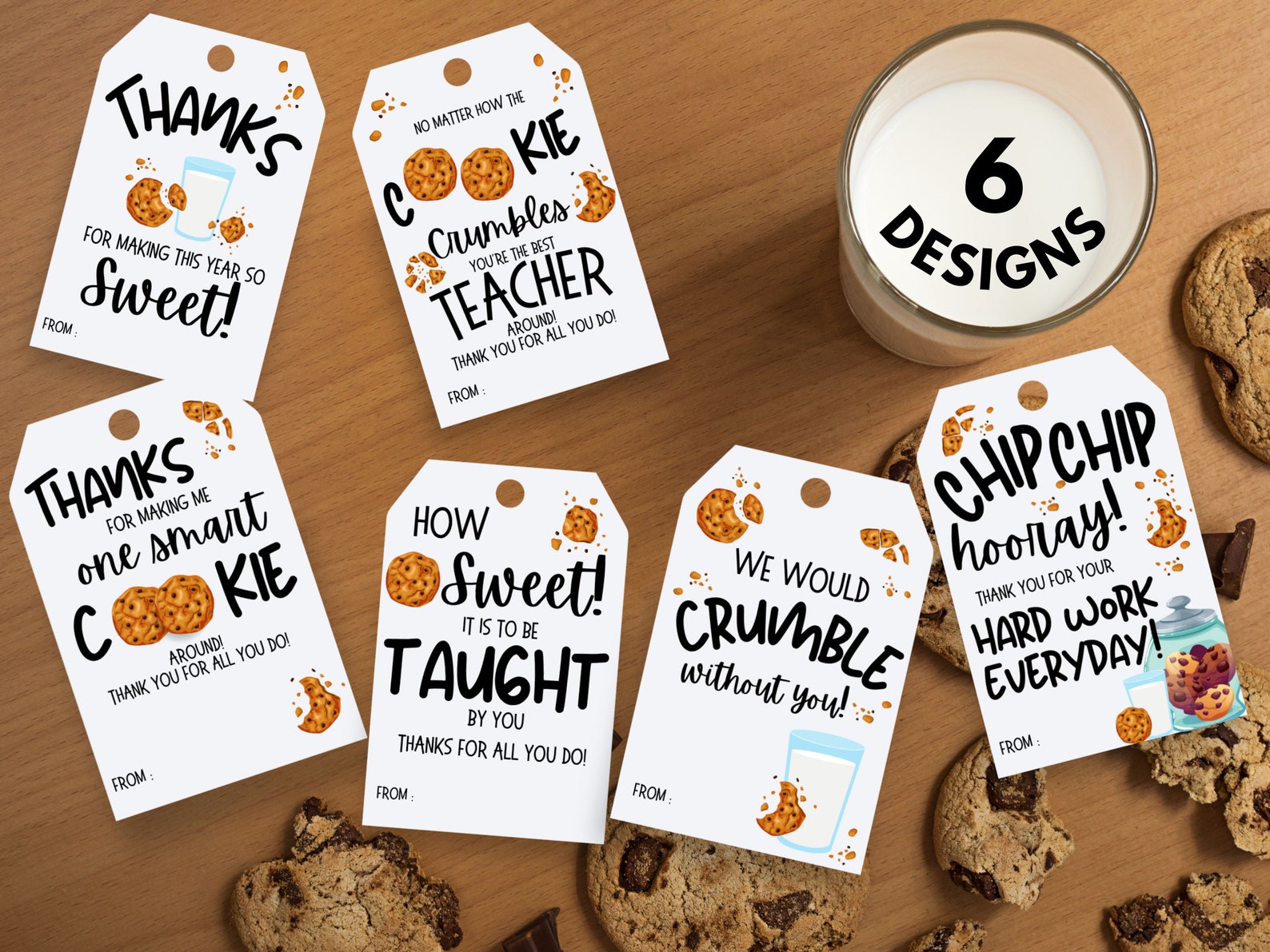 Teacher Appreciation Gift Tag, Teacher Gift Tags Printable Thank You ...