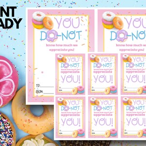 Printable Gift Card Holder | You Donut Know How Much We Appreciate You ...